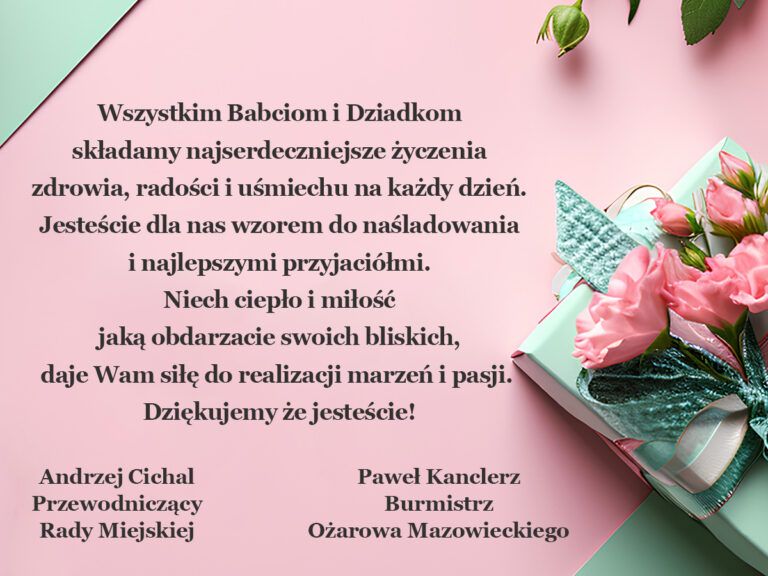 Życzenia z okazji dnia Babci i Dziadka : Serwis Gminy Ożarów Mazowiecki